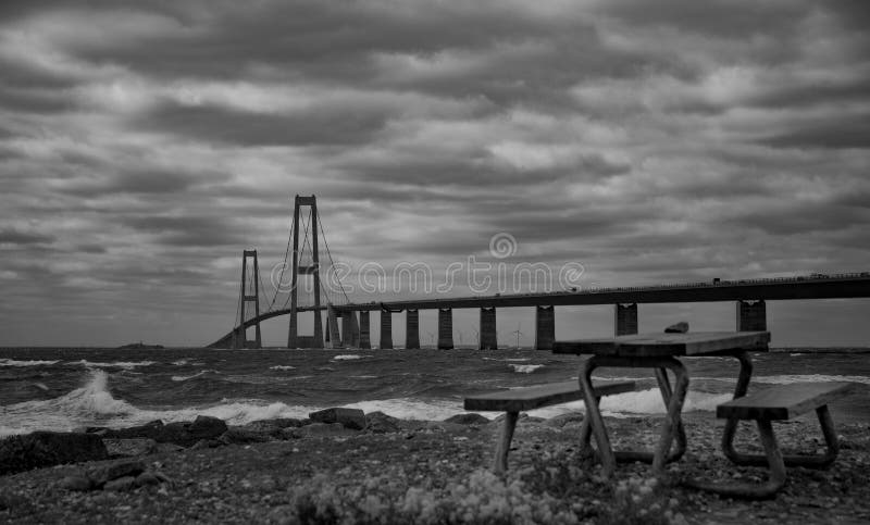 The Beautiful Danish Bridge Stock Photo - Image of beautiful, coast ...