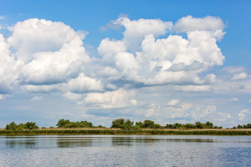 Beautiful Danube Delta stock image. Image of environment - 79645959
