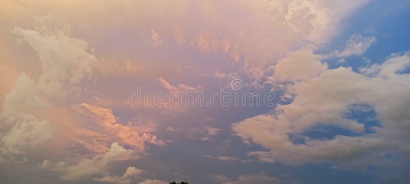 Beautiful Dark Clouds in the Sky Stock Photo - Image of tree, bloom ...