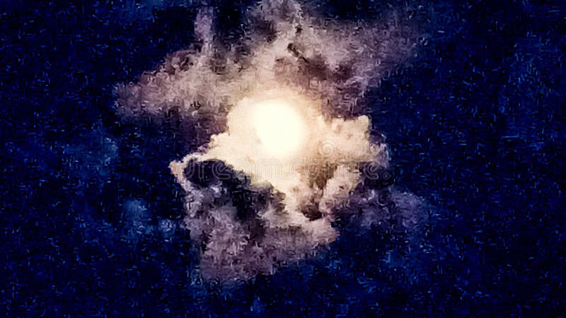 Beautiful Dark Sky at Night with Clouds. Stock Photo - Image of ...