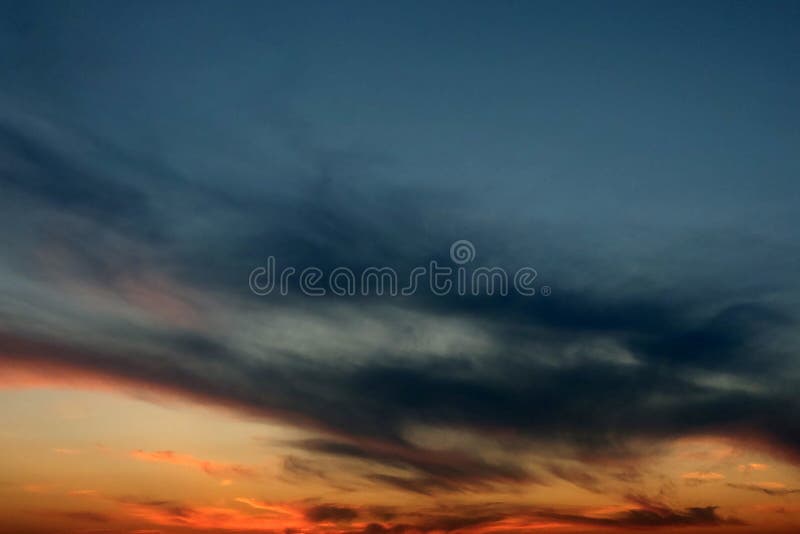Beautiful Dark Sky during Sunset, Background, Blank for Designers Stock ...