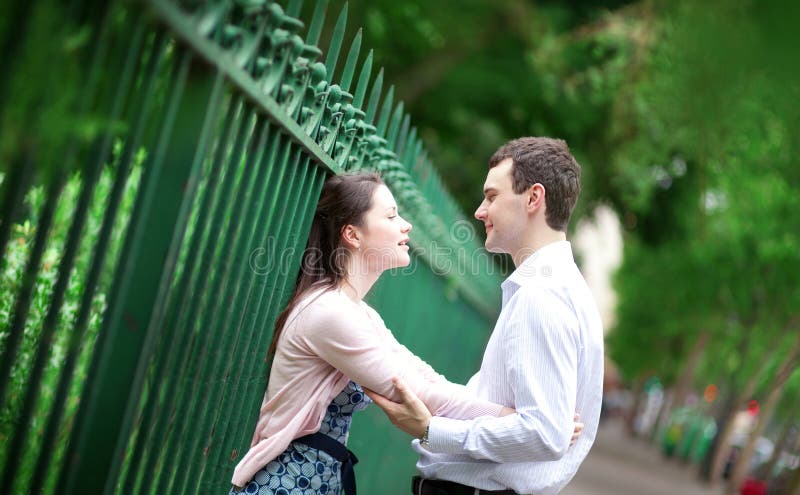 Beautiful Dating Couple Outdoors Stock Photo - Image of romance, love ...