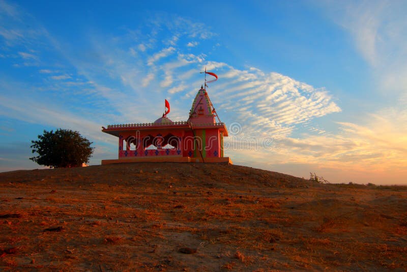 Temple at sunrise stock photo. Image of blue, nature - 210437262