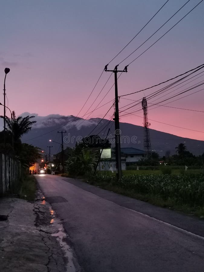 Beautiful Dawn in Mountainous Countryside Stock Photo - Image of ...