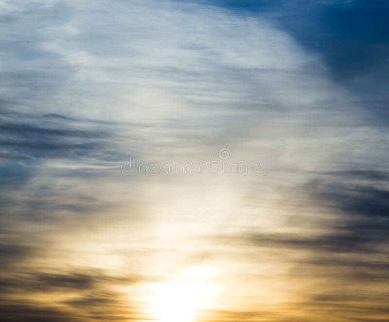 Beautiful Dawn Sun in the Sky Stock Photo - Image of dusk, romantic ...