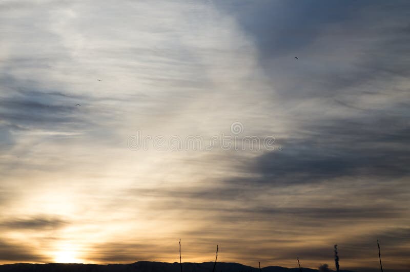 Beautiful Dawn Sun in the Sky Stock Photo - Image of colorful, nature ...