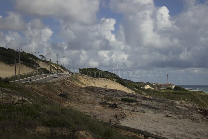 South Coastline - Natal, RN, Brazil Stock Image - Image of beach ...