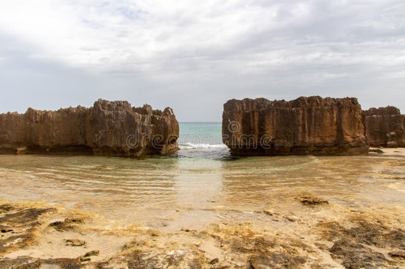 Beautiful Day on the Beach in Rimel, Bizerte, Tunisia Stock Photo ...