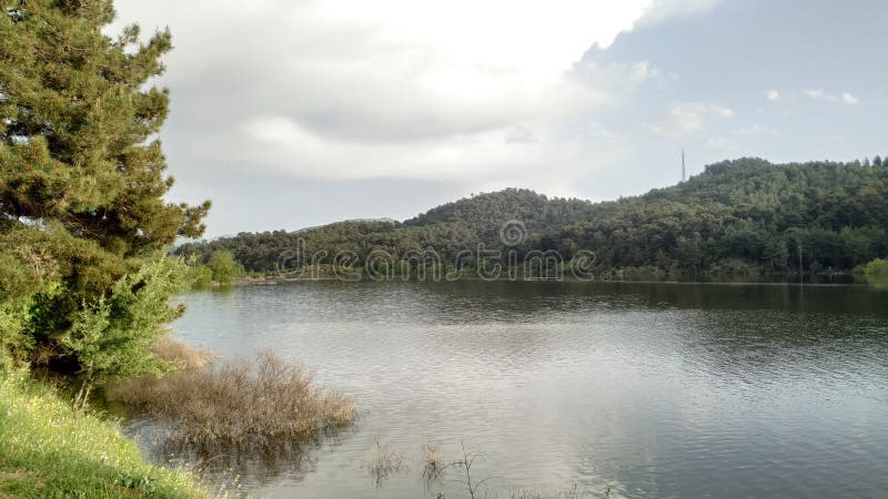 Beautiful Day on the Lake Shore Stock Photo - Image of glenchurch ...