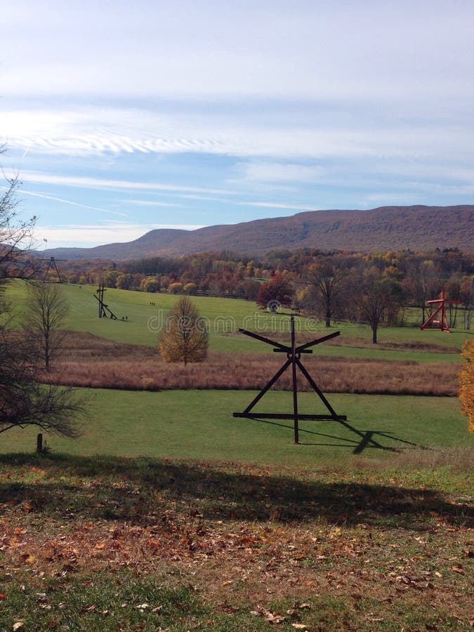 A Beautiful Day at Storm King NY. Stock Image - Image of king, shapes ...