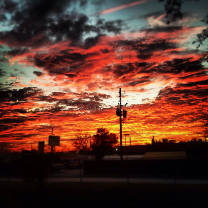 Beautiful day stock photo. Image of sunset, clouds, skies - 47298922