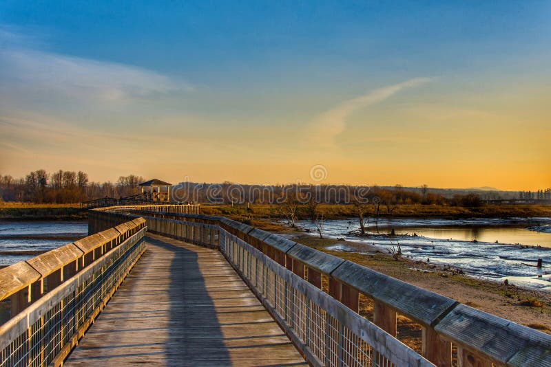 A Nice Sunny Day Looking Out on the Water Stock Photo - Image of ...