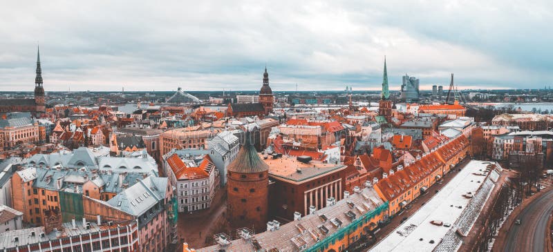 Beautiful Daytime Cityscape of Riga, Latvia Stock Image - Image of ...