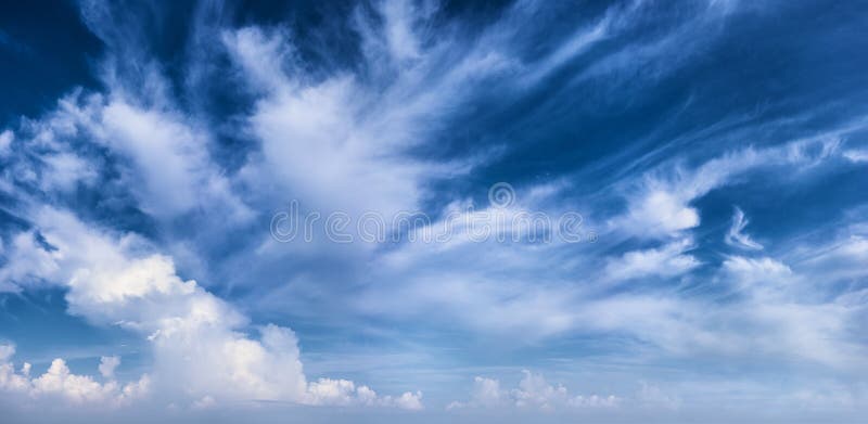 Beautiful Daytime Sky with Clouds Stock Photo - Image of climate ...