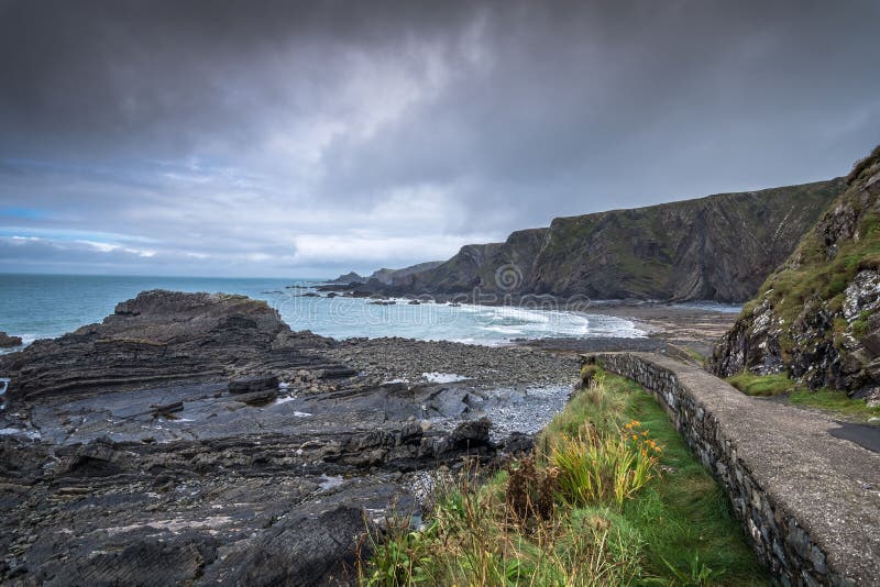 Beautiful Daytime View of the Rocky Sea Coast Stock Photo - Image of ...