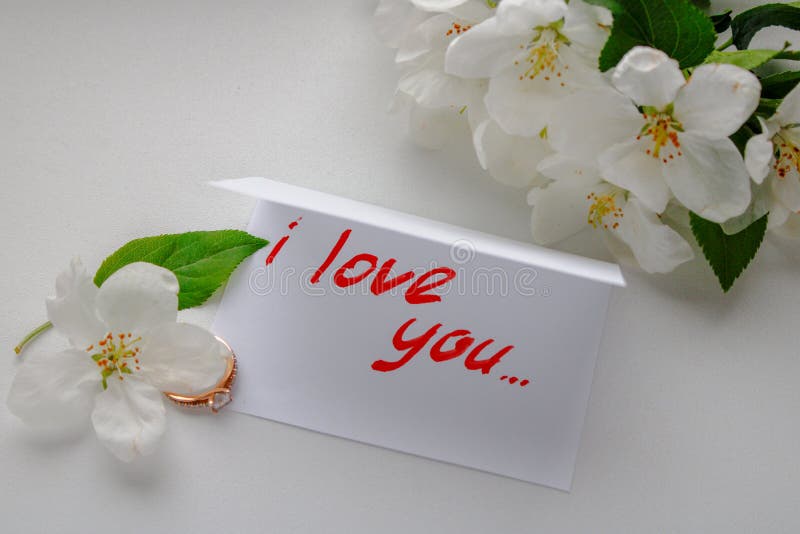 Declaration of love stock photo. Image of heart, card - 182953258