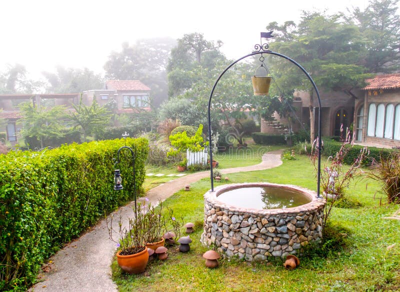 Beautiful Decorated Water Well Stock Photo - Image of water, country ...