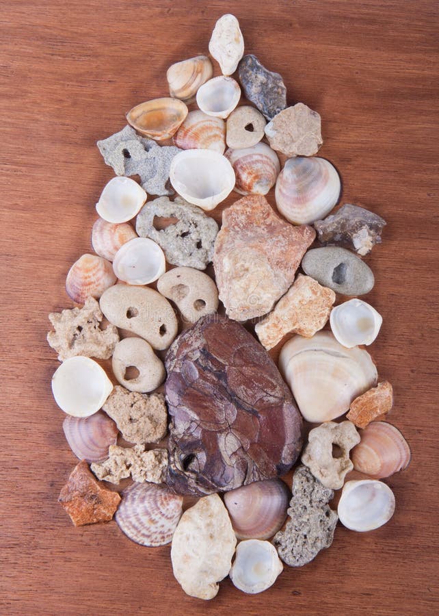 Beautiful Decoration of Colorful Stones and Shells Stock Photo - Image ...