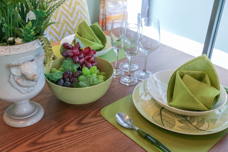 Beautiful Decoration Prop on Dining Table in Day Light Stock Photo ...