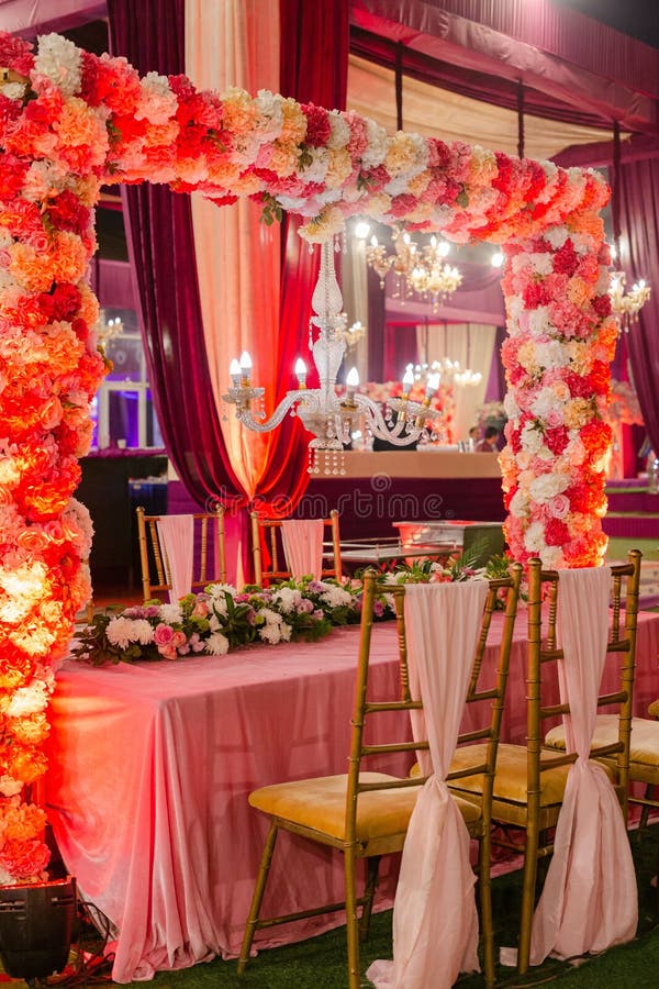 The Beautiful Decorations Cultural Program Stock Image - Image of blue ...