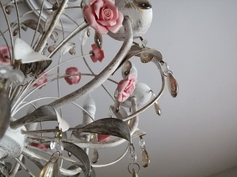 Beautiful Decorative Chandelier. Interior Design, Lighting Stock Image ...