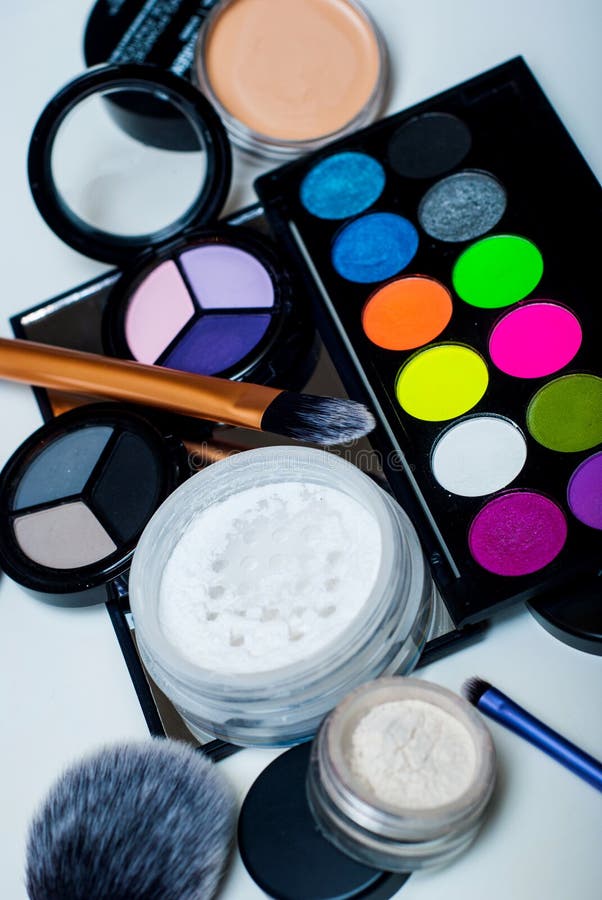 Beautiful Decorative Cosmetics Stock Image - Image of green, frame ...