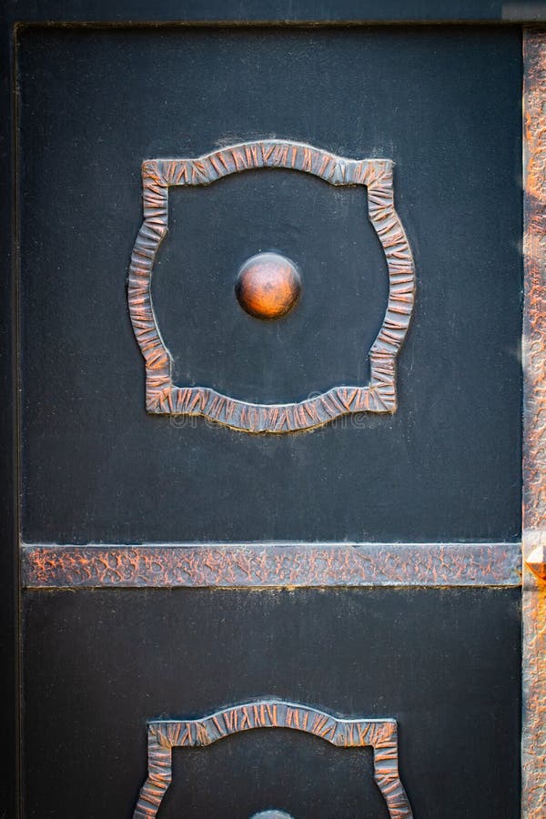 Beautiful Decorative Metal Elements Forged Wrought Iron Gates Stock ...