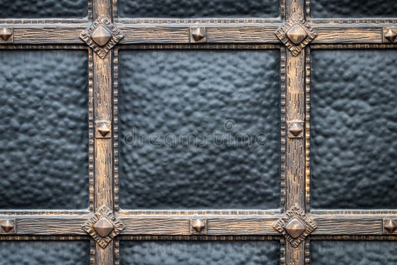 Beautiful Decorative Metal Elements Forged Wrought Iron Gates Stock ...