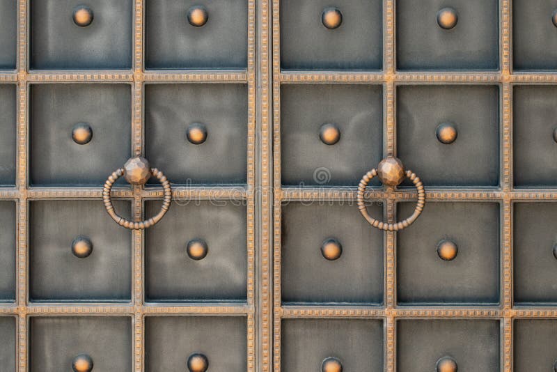 Beautiful Decorative Metal Elements Forged Wrought Iron Gates Stock ...