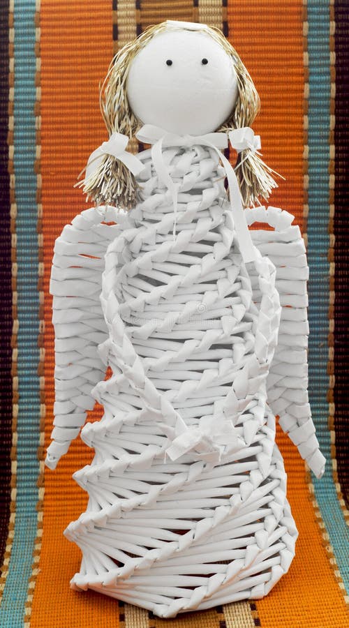 Beautiful Decorative Paper Angel Stock Photo - Image of fabric, craft ...