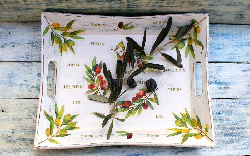 Beautiful Decorative Tray Handmade Stock Image - Image of intent ...