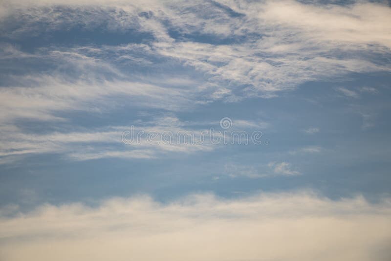 Deep Blue Sky and White Cloud Background. Stock Photo - Image of ...