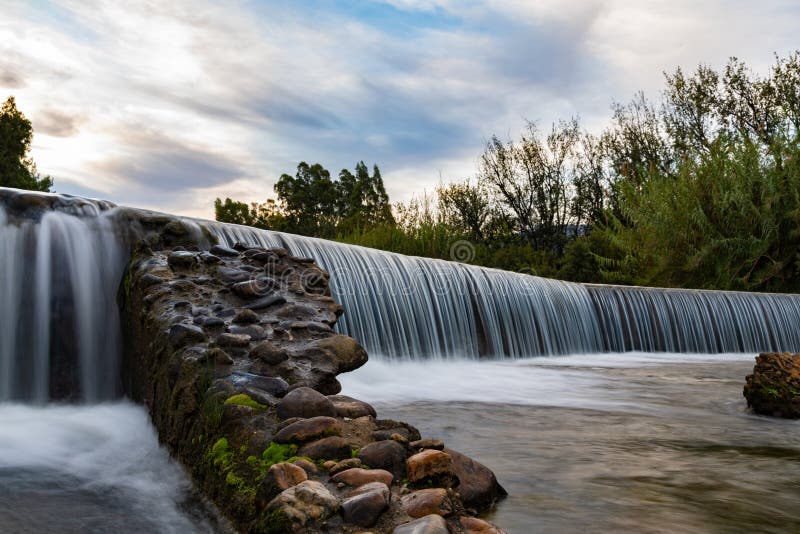 Beautiful Deep Forest Waterfall in South Africa Robertson Stock Photo ...