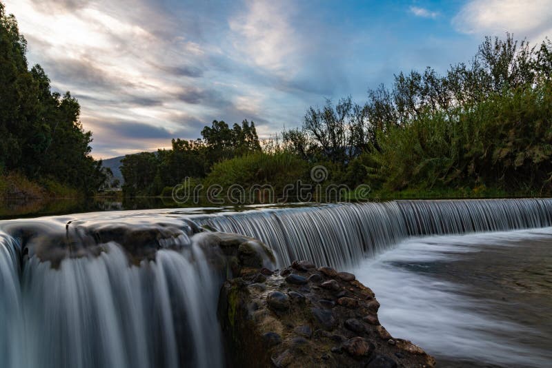 Beautiful Deep Forest Waterfall in South Africa Robertson Stock Image ...