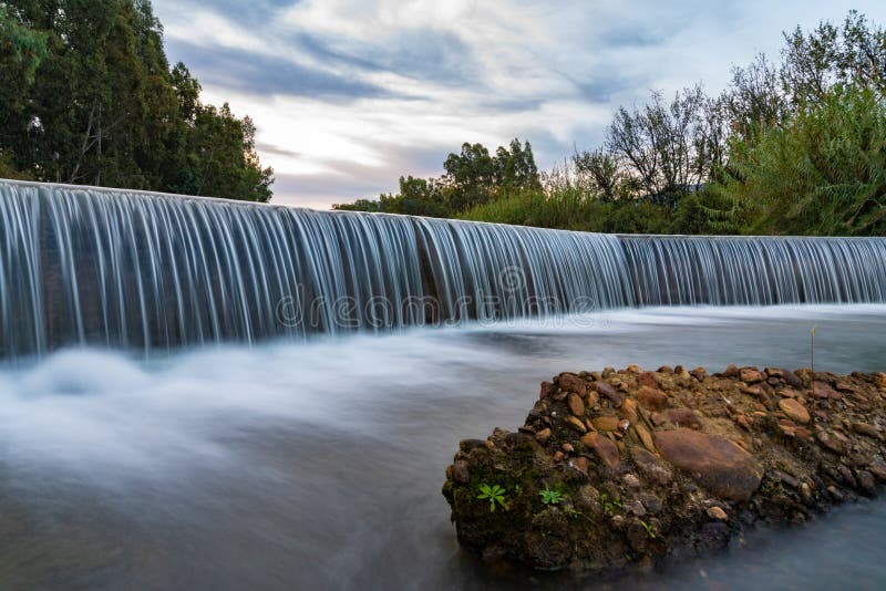 Beautiful Deep Forest Waterfall in South Africa Robertson Stock Photo ...
