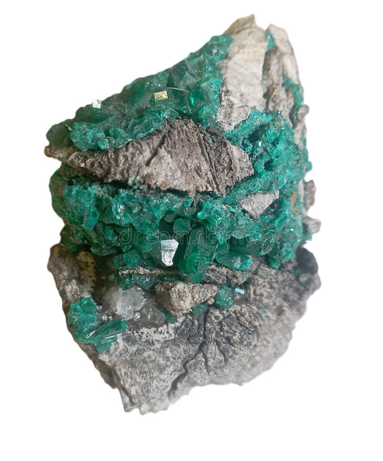Dioptase Mineral Specimen from Tsumeb Namibia Stock Image - Image of ...