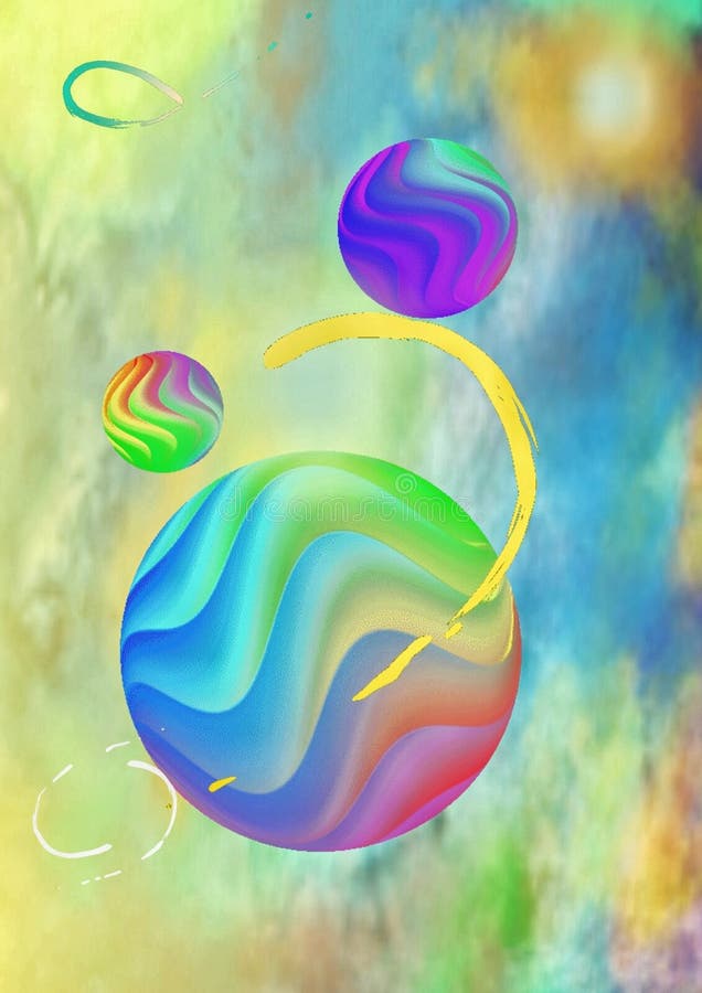 A Lot of Colorful Spheres Abstract Stock Photo - Image of background ...