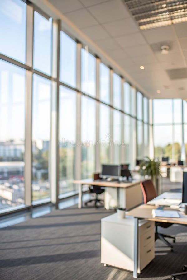 Beautiful Defocused Office Background - Office Interior Panoramic ...