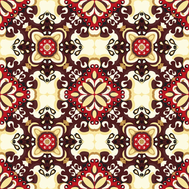 Beautiful Delicate Abstract Color Seamless Pattern Vector Illustration ...