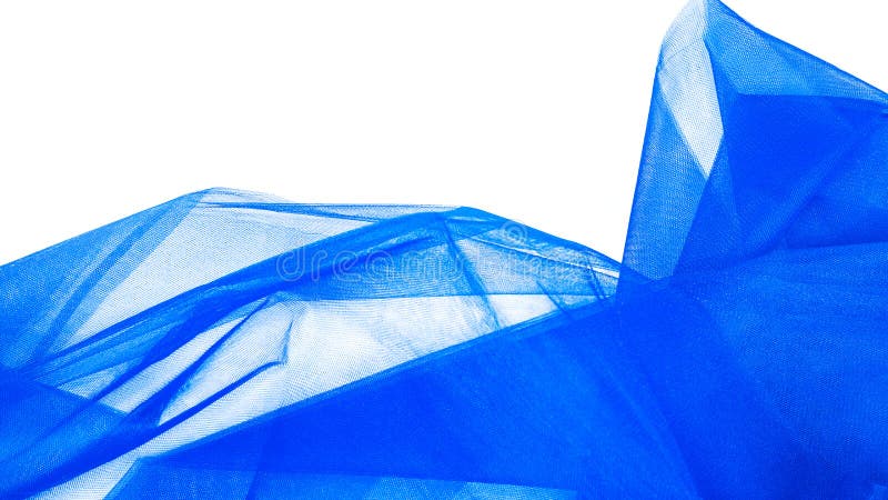 Beautiful Delicate Blue Background Mesh Fluffy Fabric Stock Photo ...