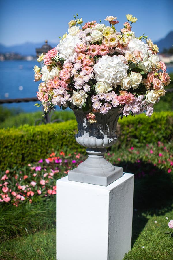 Beautiful and Delicate Flowers at the Wedding Ceremony Stock Image ...