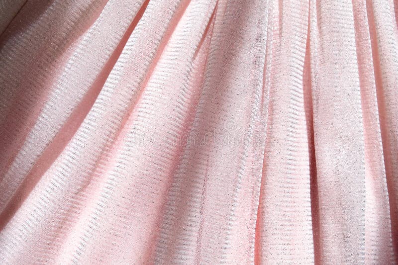 Beautiful Delicate Pink Background. Shiny Mesh Fluffy Fabric Close-up ...