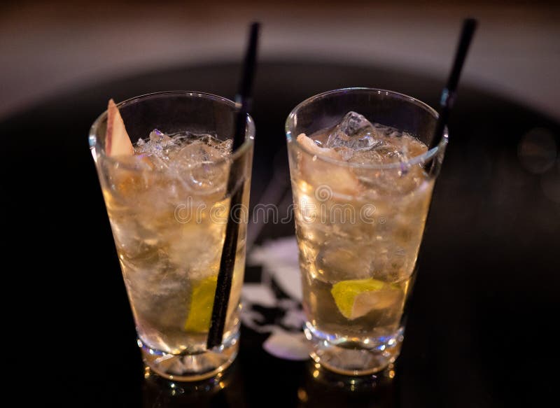 Beautiful and Delicious Alcoholic Cocktails Prepared at the Bar by the ...