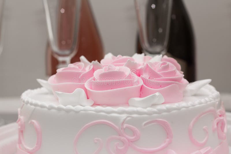 Beautiful and Delicious Birthday Cake on a Table Stock Photo - Image of ...