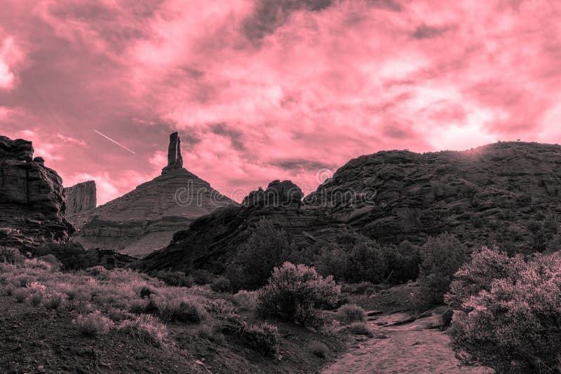 The Beautiful Desert Landscape of Moab, Utah Stock Photo - Image of ...