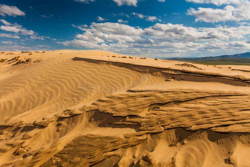 Beautiful Desert Landscape with Sand Dunes. Stock Photo - Image of sand ...