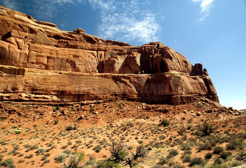 Beautiful Desert Mountain Scene Stock Image - Image of isolated ...
