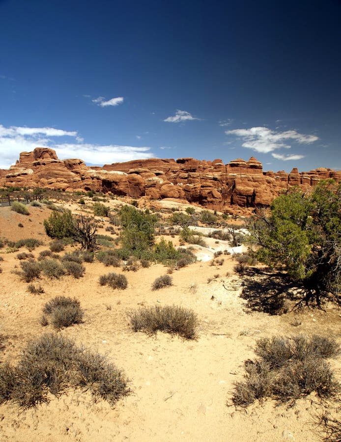 Beautiful Desert Mountain Scene Stock Image - Image of isolated ...