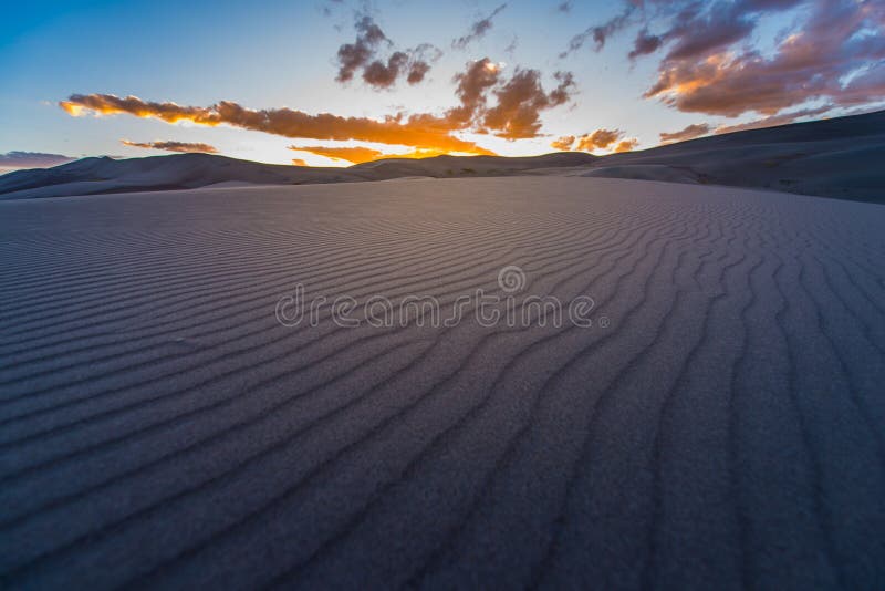 Beautiful Desert Sunset stock photo. Image of landscape - 63575956