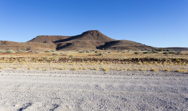 A Beautiful Desertic Landscape in Namibia Stock Photo - Image of ...